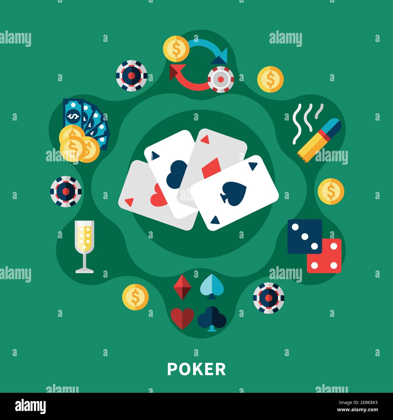 Poker icons hi-res stock photography and images - Alamy