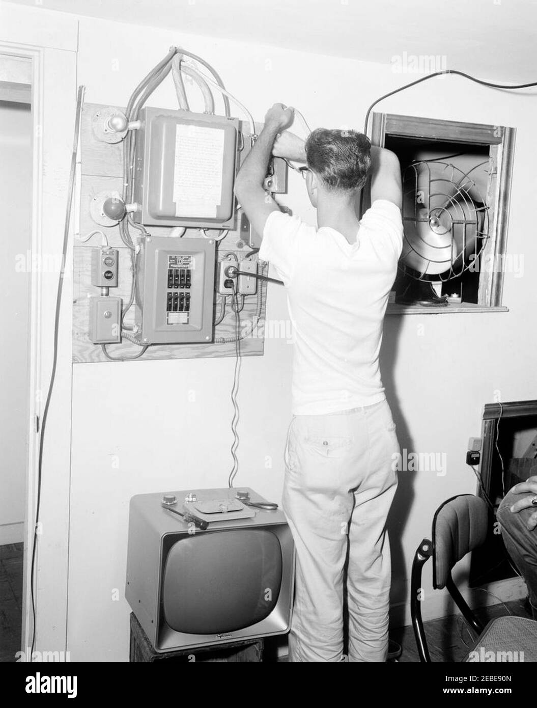 Security force personnel aboard Black and White Stock Photos & Images ...