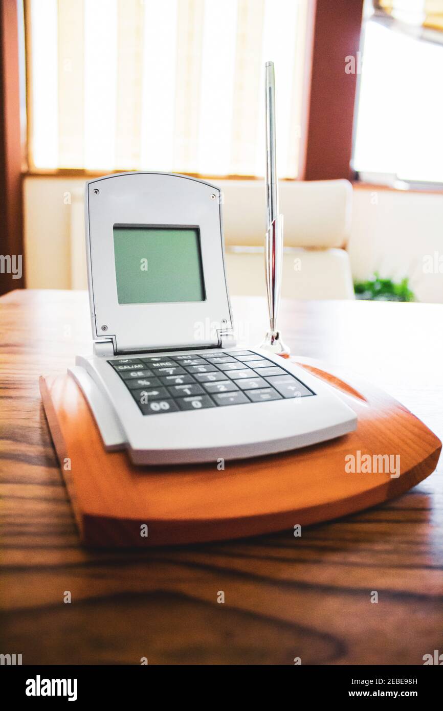 Modern calculator hi-res stock photography and images - Alamy