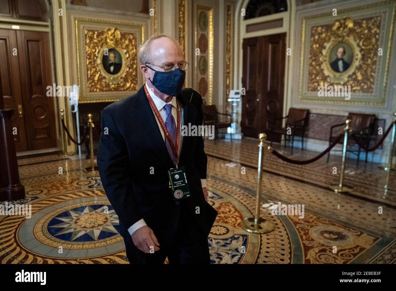 WASHINGTON, DC - FEBRUARY 12: David Schoen, lawyer for former President ...