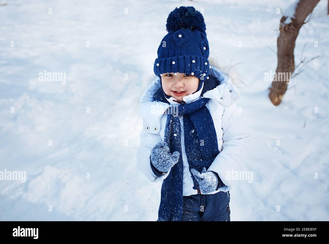 Asian child warm winter hi-res stock photography and images - Alamy