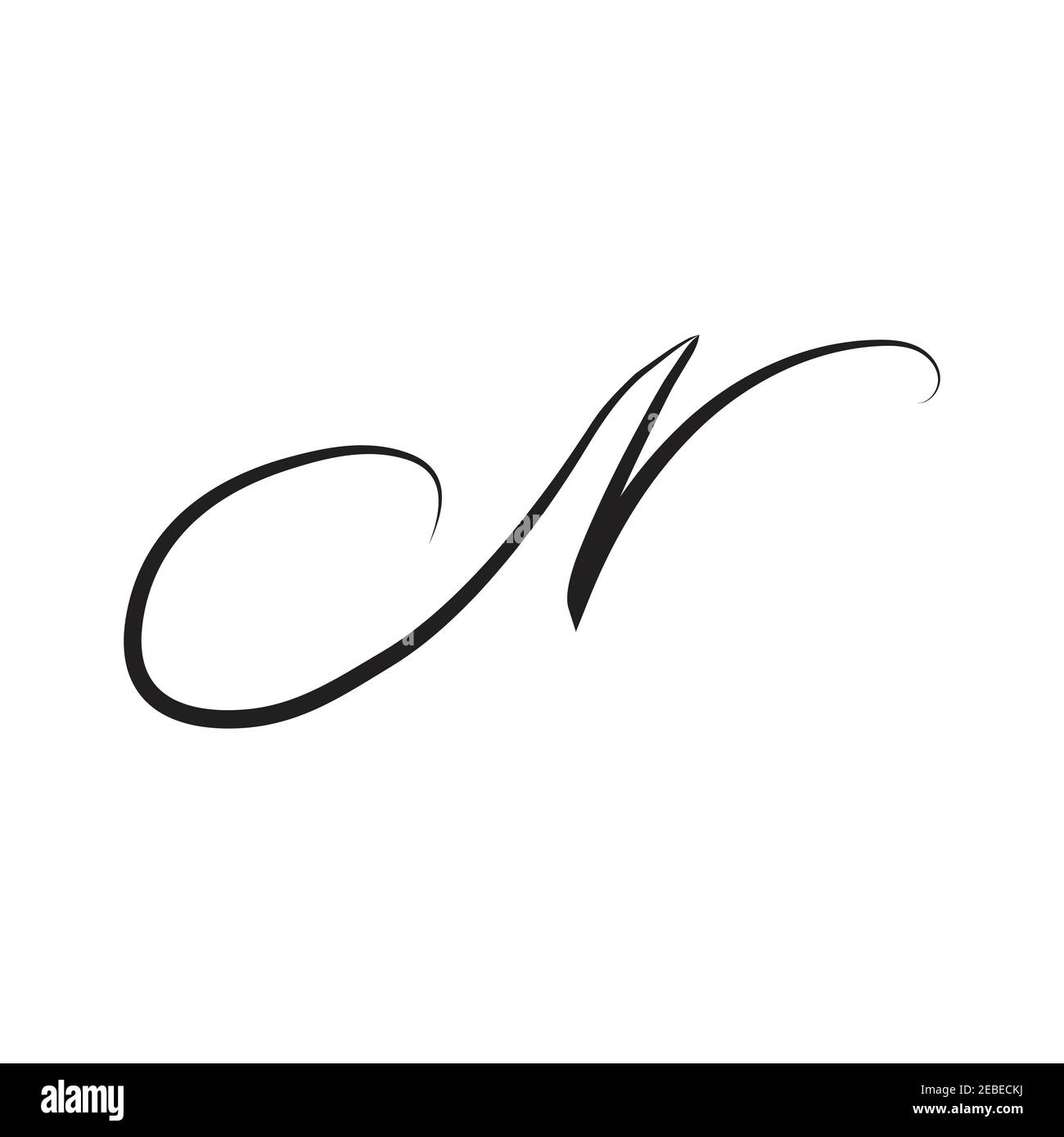 N latter Stock Vector Images - Alamy