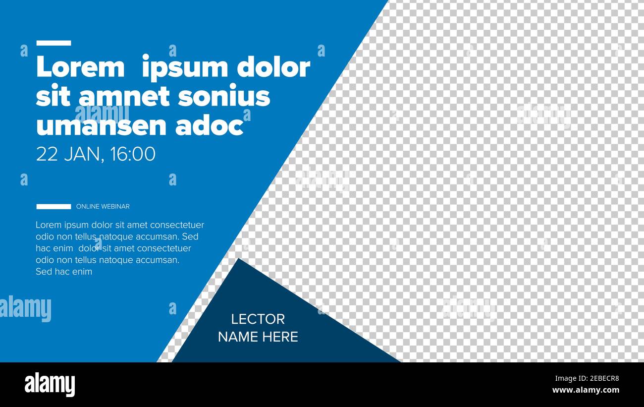 Social network event cover banner header template for online webinar ...