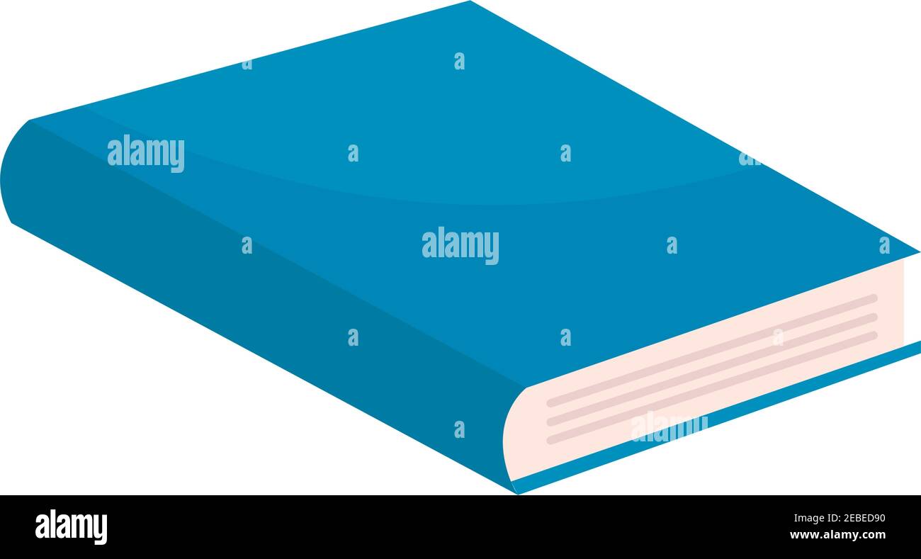 blue text book library isolated icon Stock Vector Image & Art - Alamy