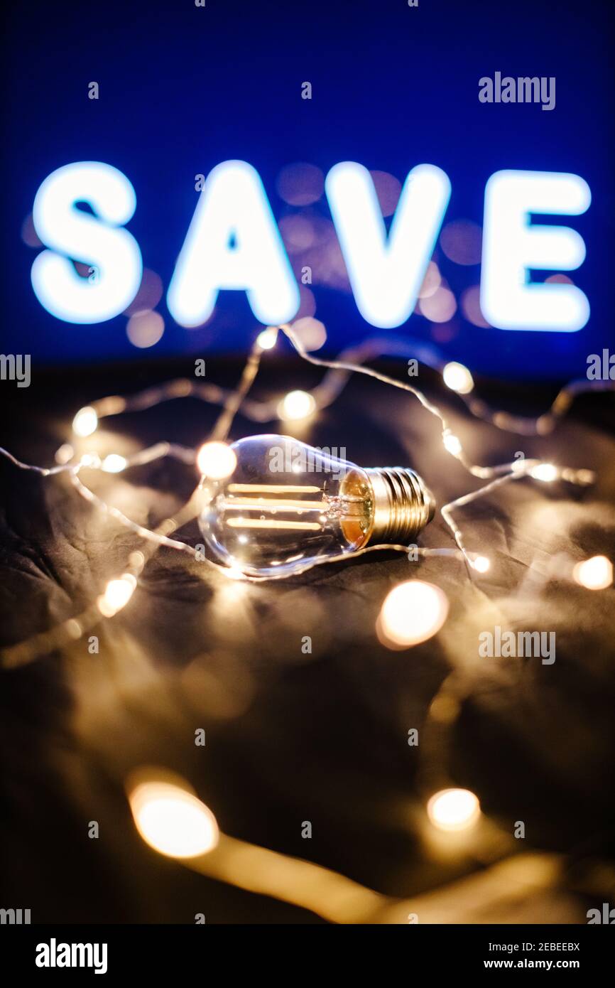 energy save bulb concept Stock Photo - Alamy