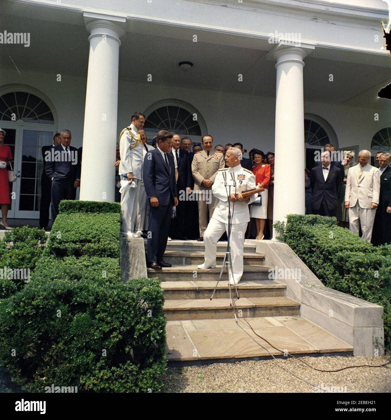 Presentation of the Distinguished Service Medal (DSM) to Adm. Arleigh ...