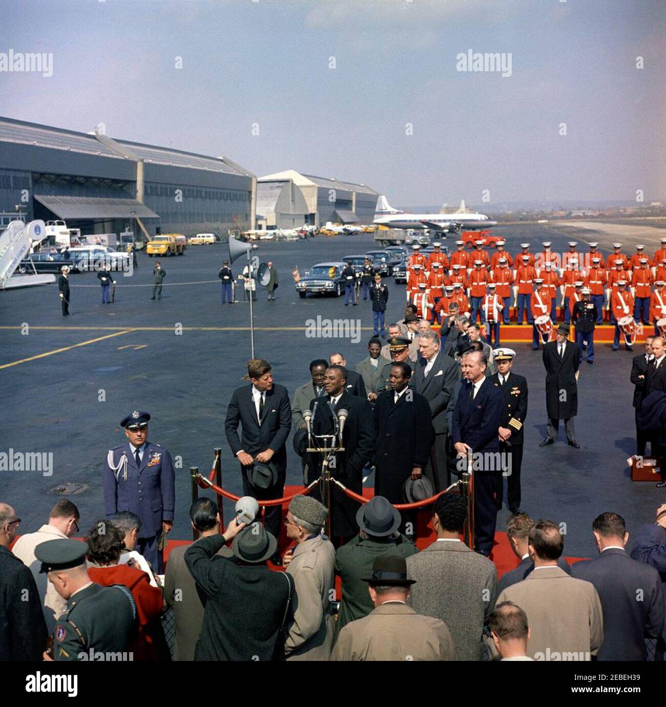 Arrival ceremony for Sylvanus Olympio, President of Togo, 11:00AM ...