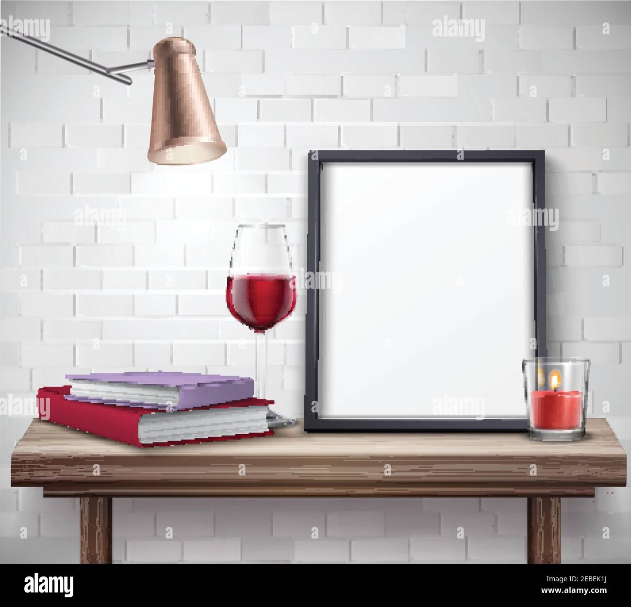 Light candle wall Stock Vector Images - Alamy