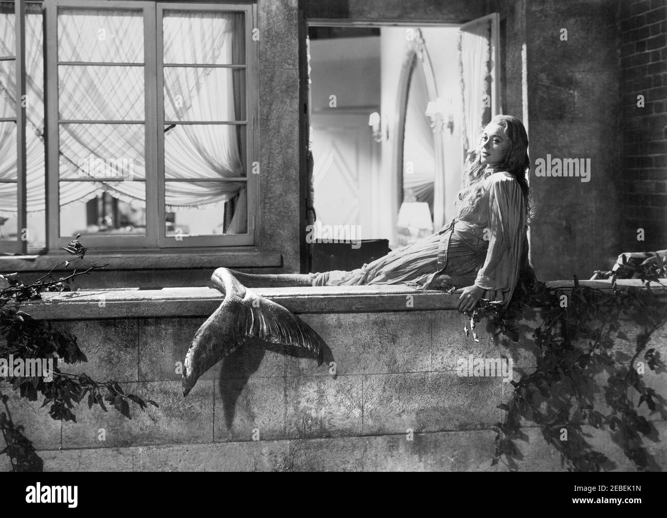 Glynis Johns, on-set of the Film, "Miranda", J. Arthur Rank, General ...