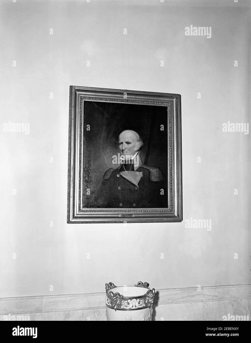 White House furnishings, artifacts. Portrait of Revolutionary War ...