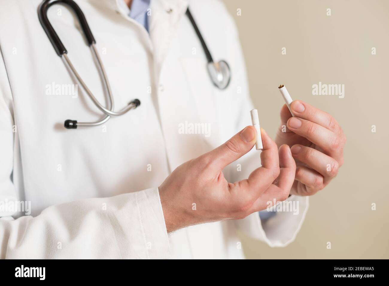 Medical Professional Smoking Cigarette High Resolution Stock ...