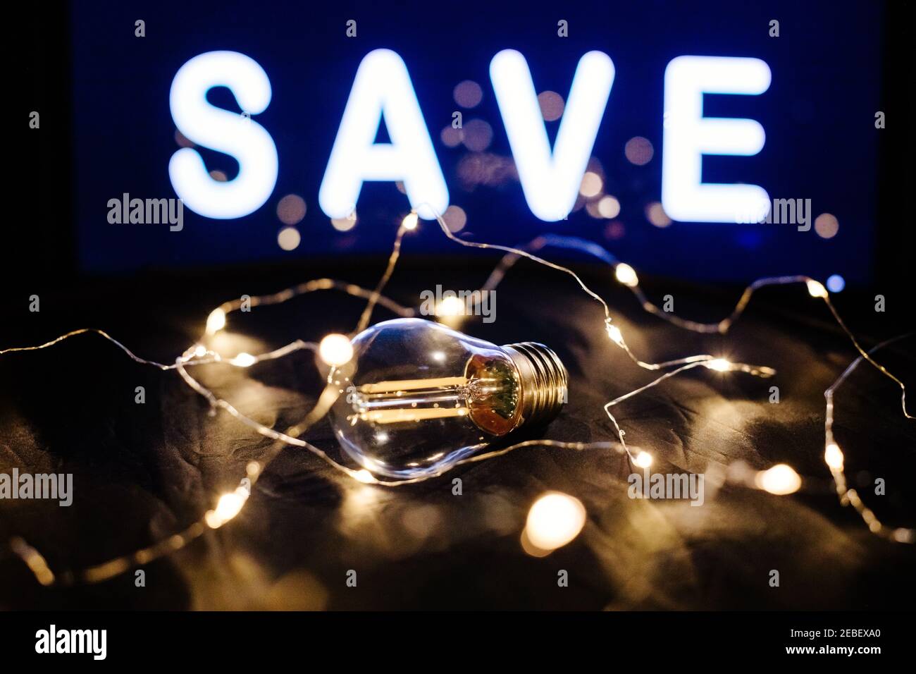 energy save bulb concept idea Stock Photo - Alamy