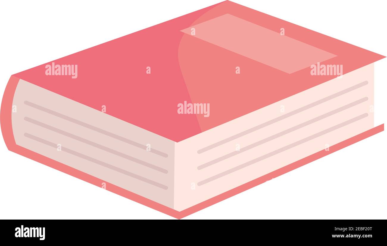 pink text book library isolated icon Stock Vector Image & Art - Alamy
