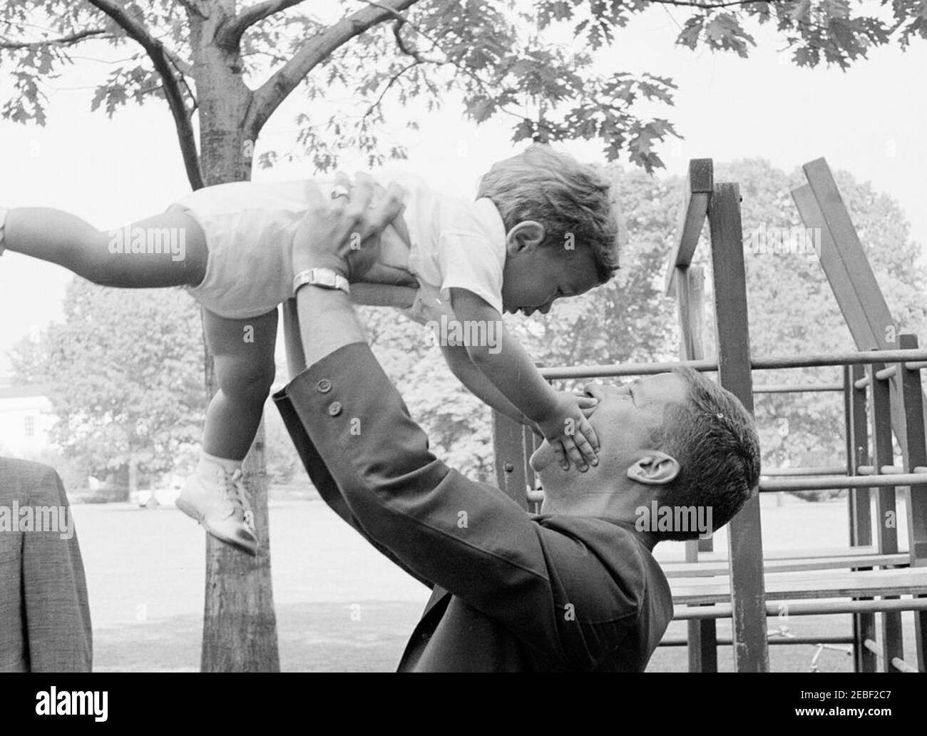 Vice President Lyndon B. Johnson (LBJ) presents a new pony ...