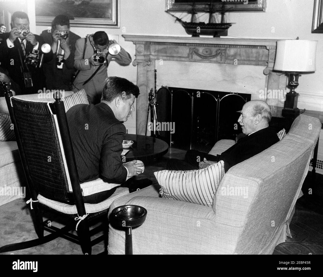 Meeting with Clement Attlee, 1st Earl Attlee, Former British Prime ...