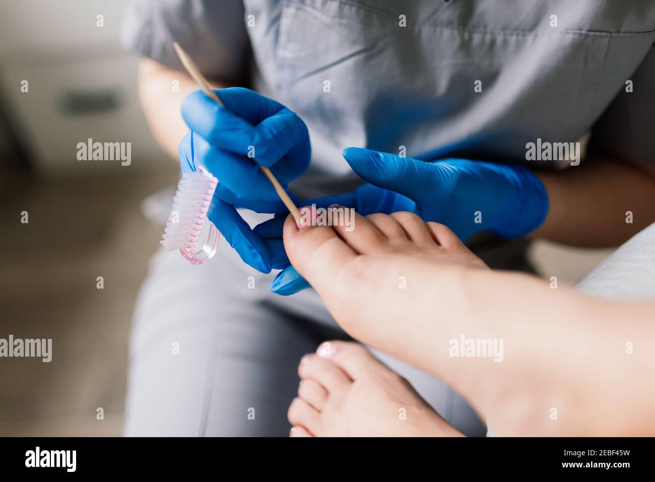Master during pedicure process hi-res stock photography and images - Alamy