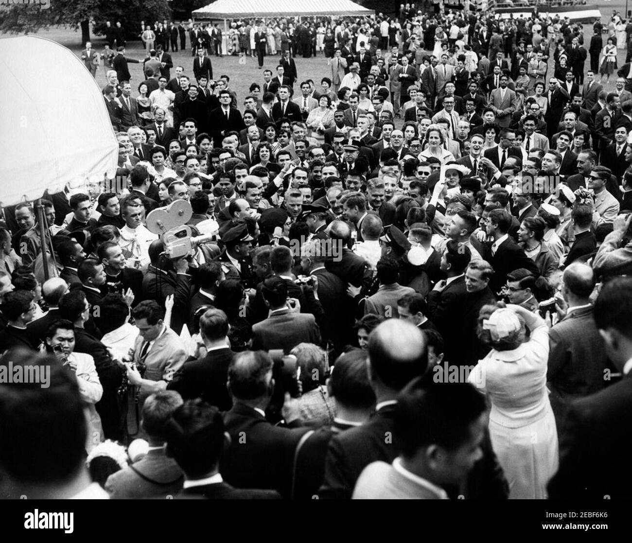 Foreign Students Reception, 4:45PM. President John F. Kennedy and First ...