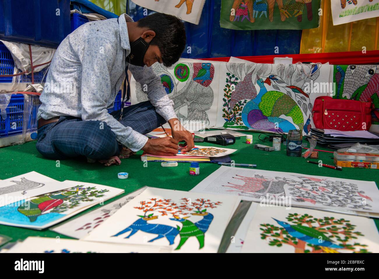 Gond Tribal Art High Resolution Stock Photography and Images - Alamy