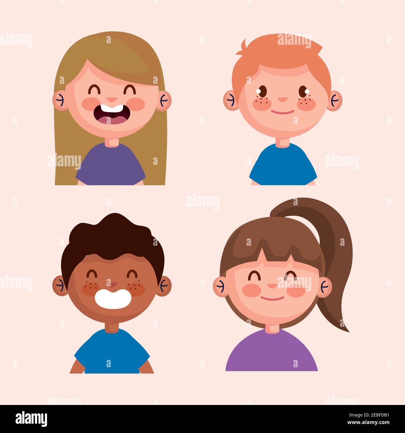 bundle of little kids characters Stock Vector Image & Art - Alamy