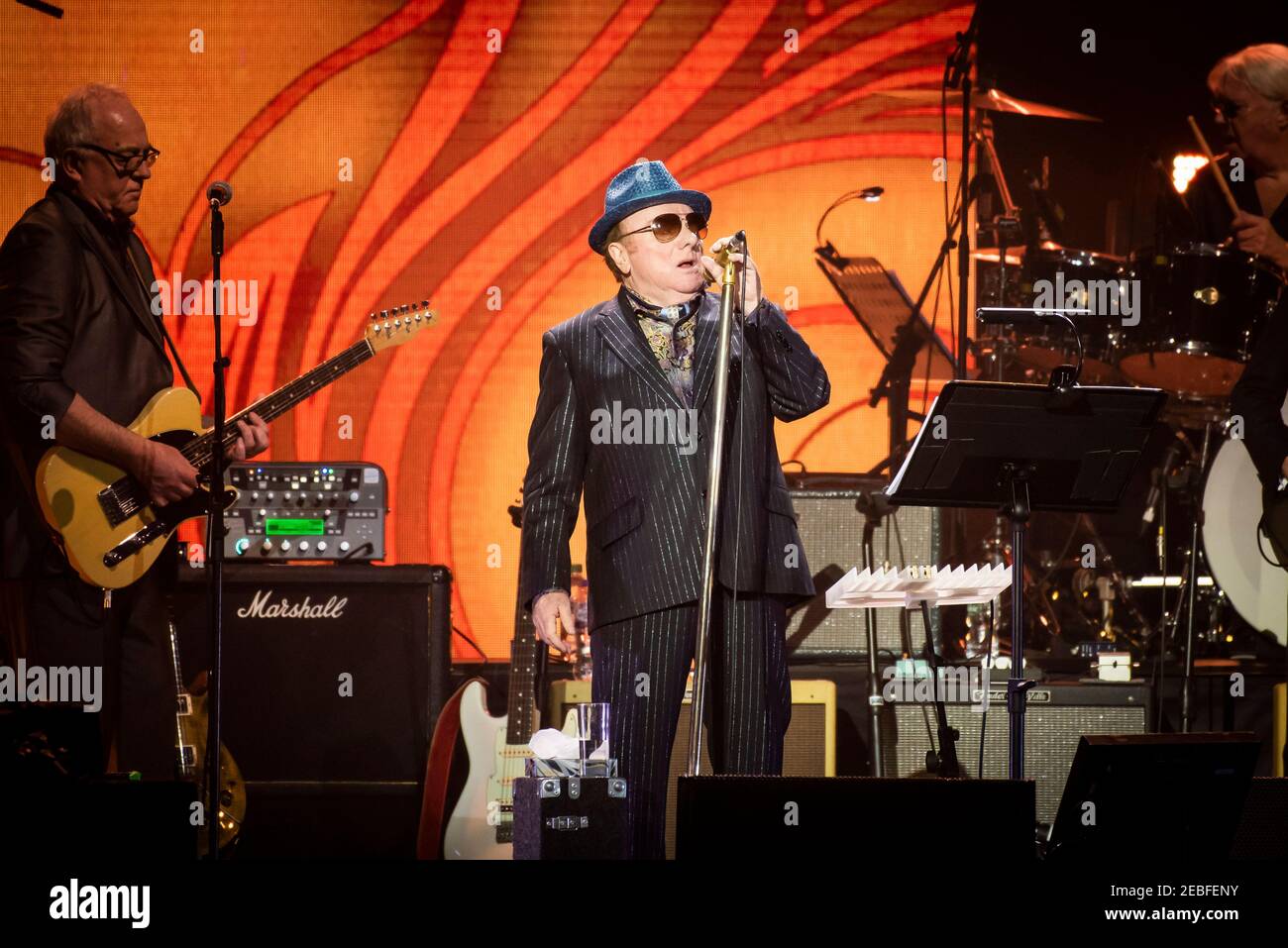Van Morrison performs live during the Music for Marsden concert at the ...