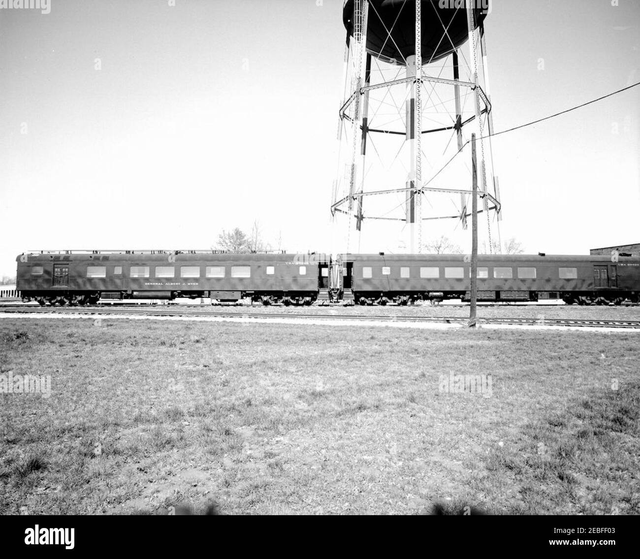 US Army train cars. United States Army train car in an unidentified ...