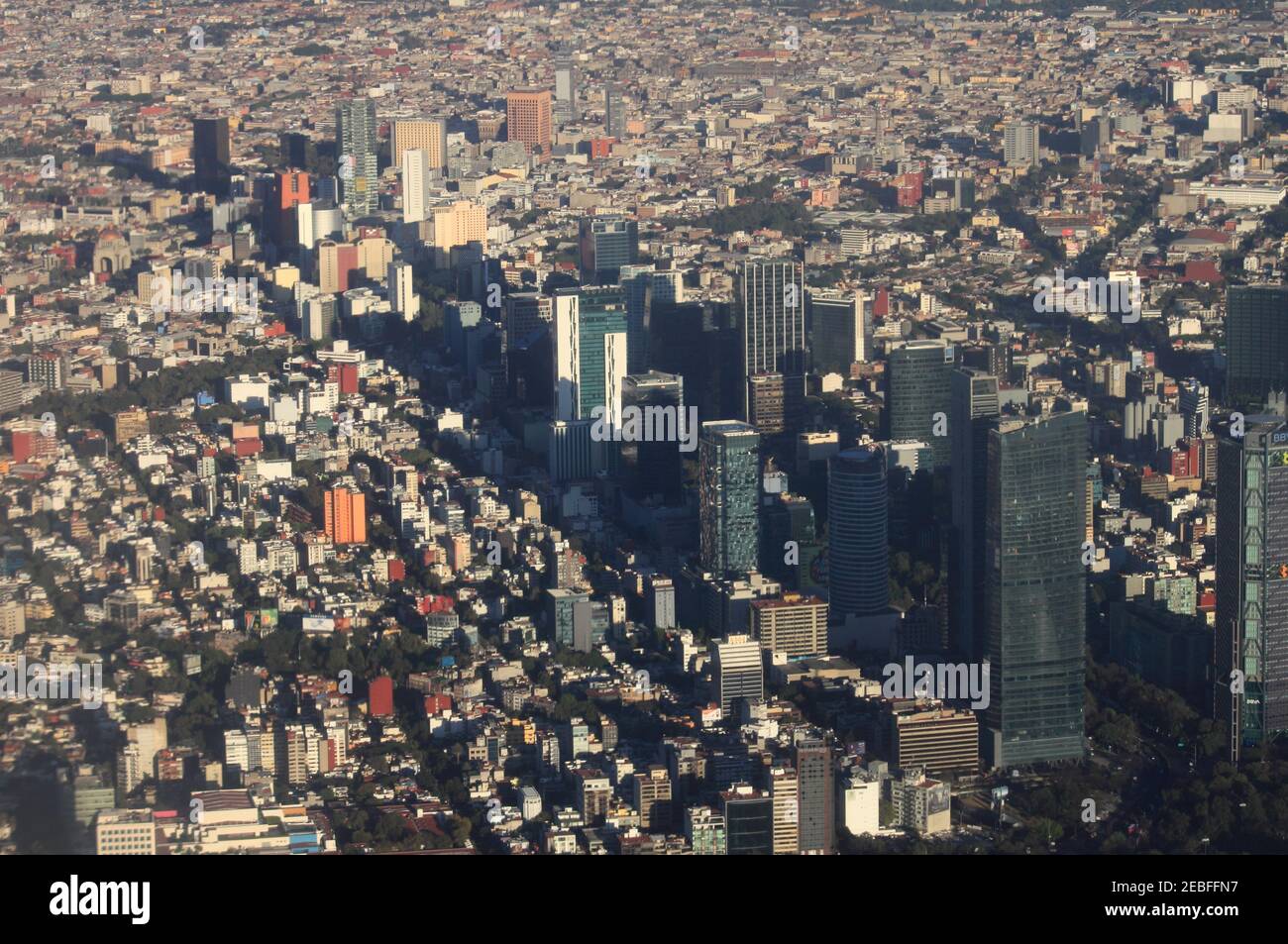 Aerial view of Mexico City, Mexico Stock Photo - Alamy