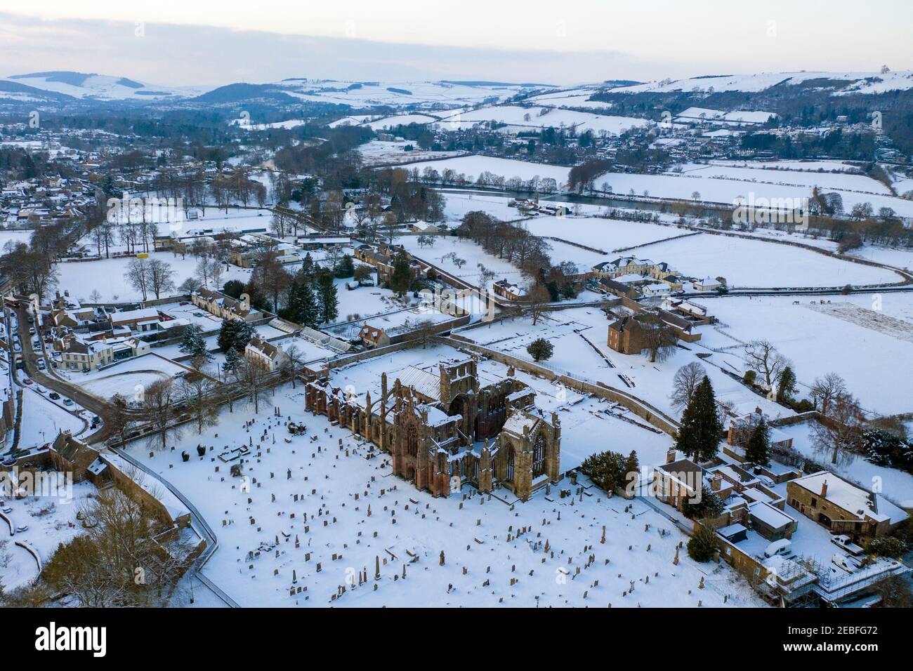 Melrose town centre borders scotland hi-res stock photography and ...