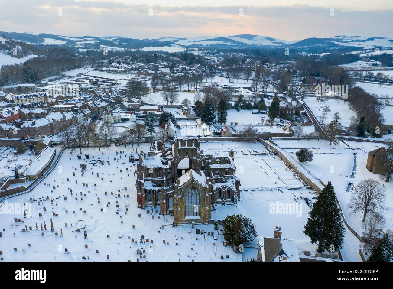 Melrose town centre borders scotland hi-res stock photography and ...