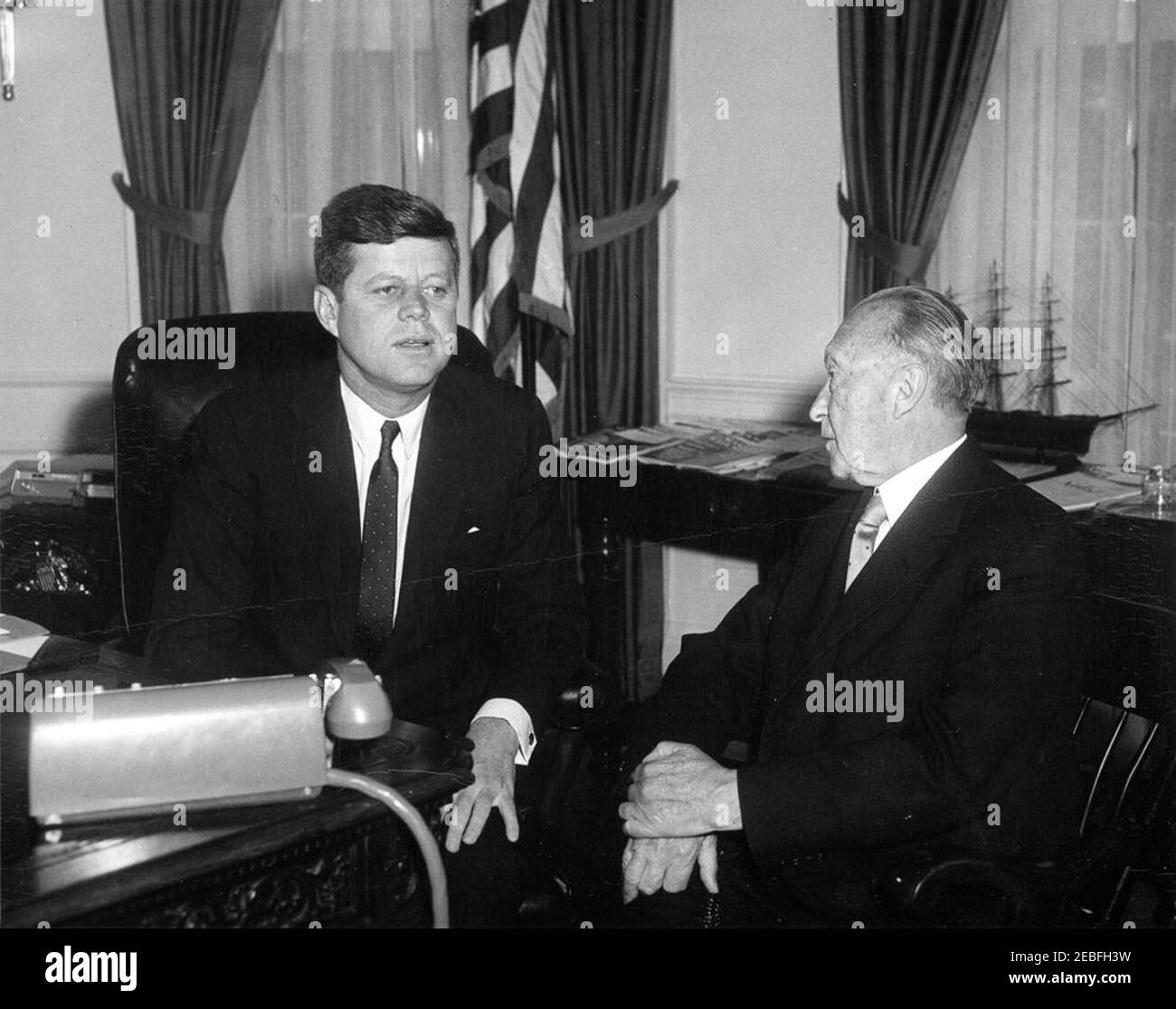 Meeting with Konrad Adenauer, Chancellor of West Germany, 9:57AM ...