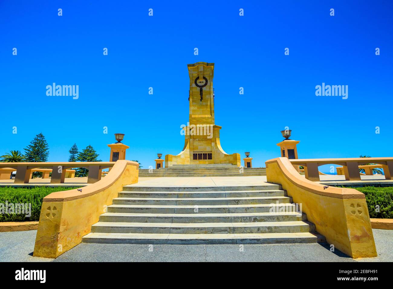 Fremantle, Australia - Jan 4, 2018: Stairs to the Obelisk of the ...