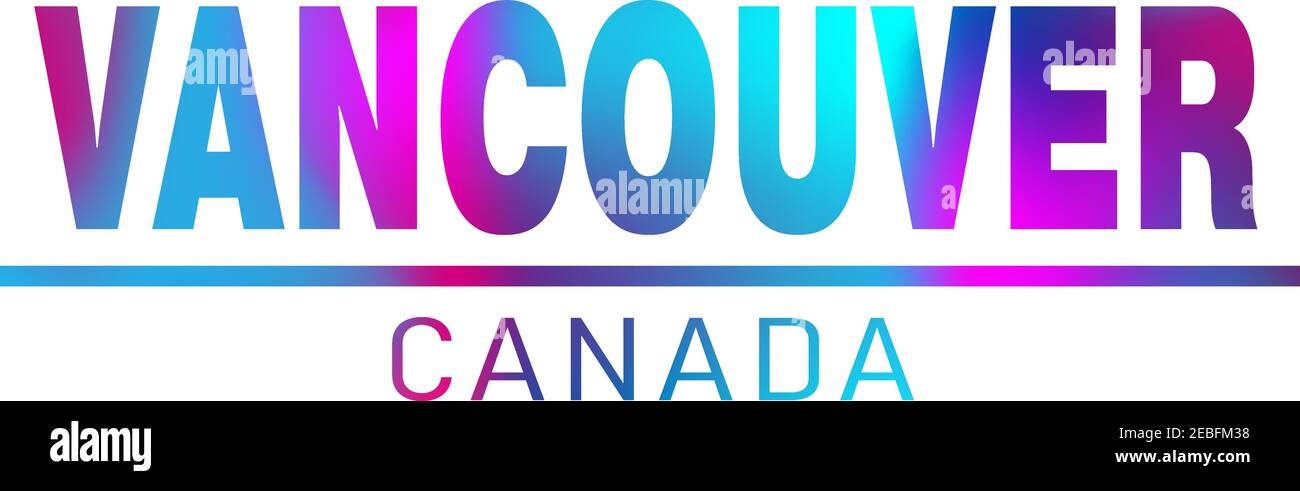 vancouver typographic t shirt design, urban vector illustration Stock ...