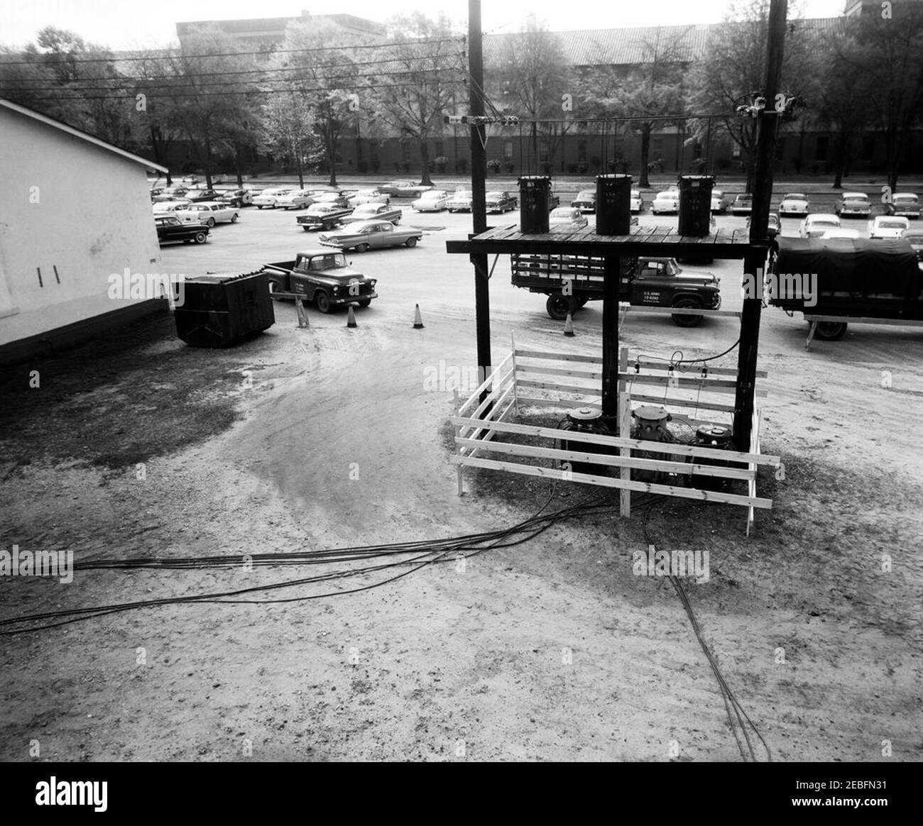 Presidential train communications car and White House Army Signal ...