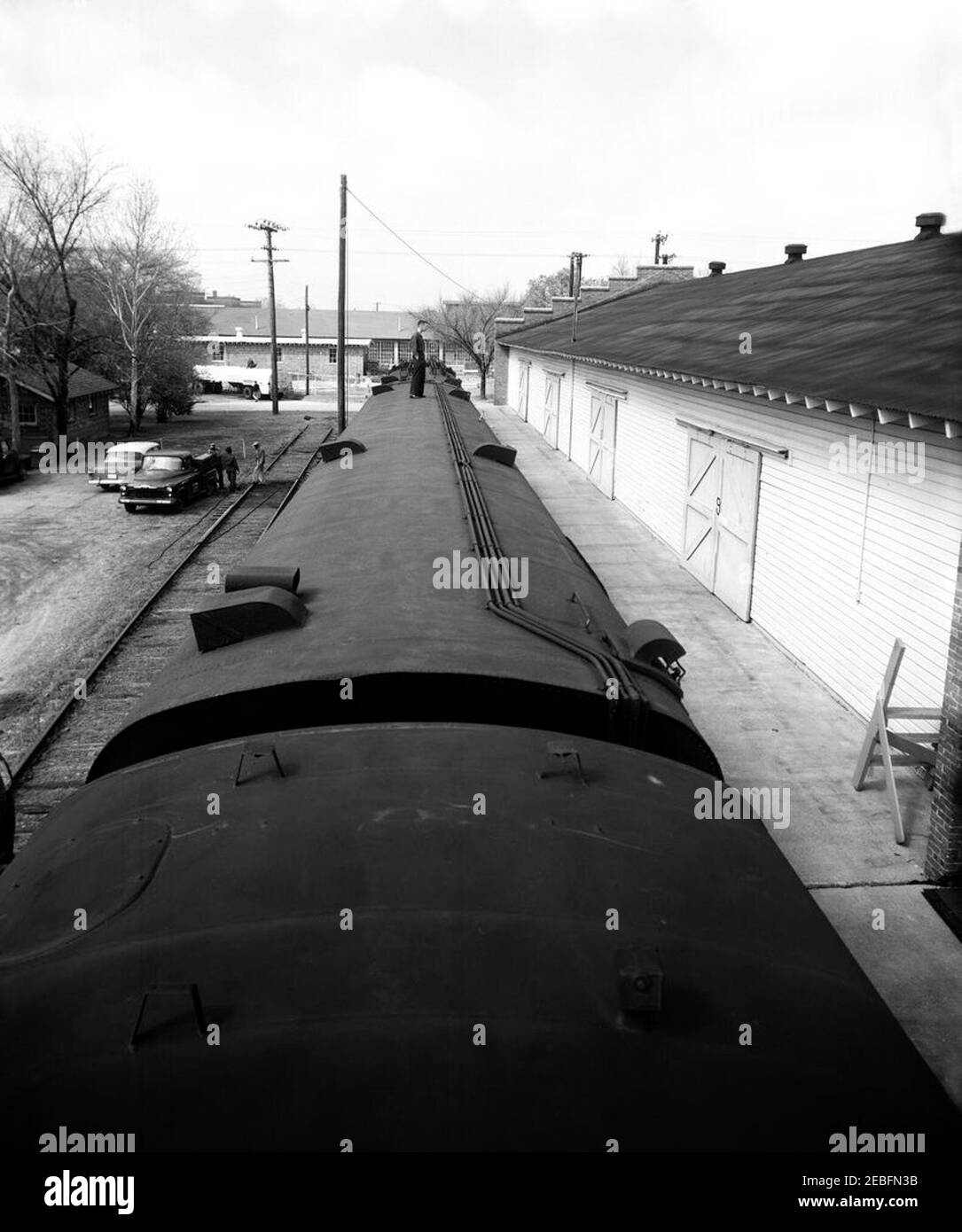 Presidential train communications car and White House Army Signal ...