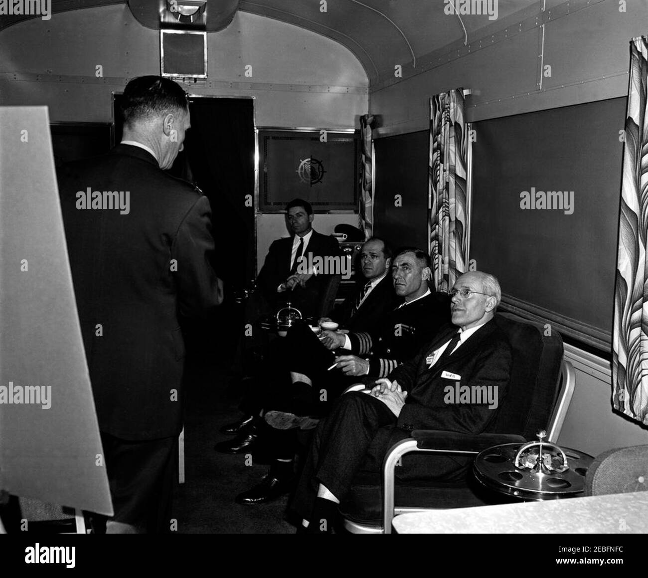 Presidential train communications car and White House Army Signal ...