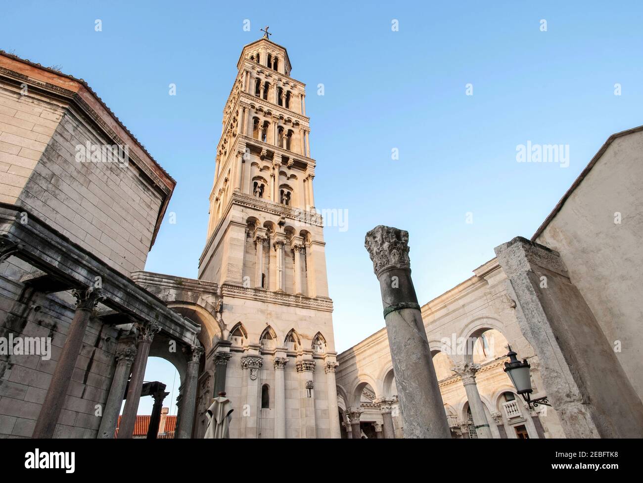Split-Croatia, Augut,24. 2019: The Diocletian's Palace is an ancient ...