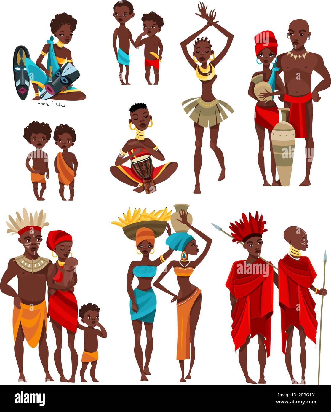 Wearing native african costume Cut Out Stock Images & Pictures - Alamy