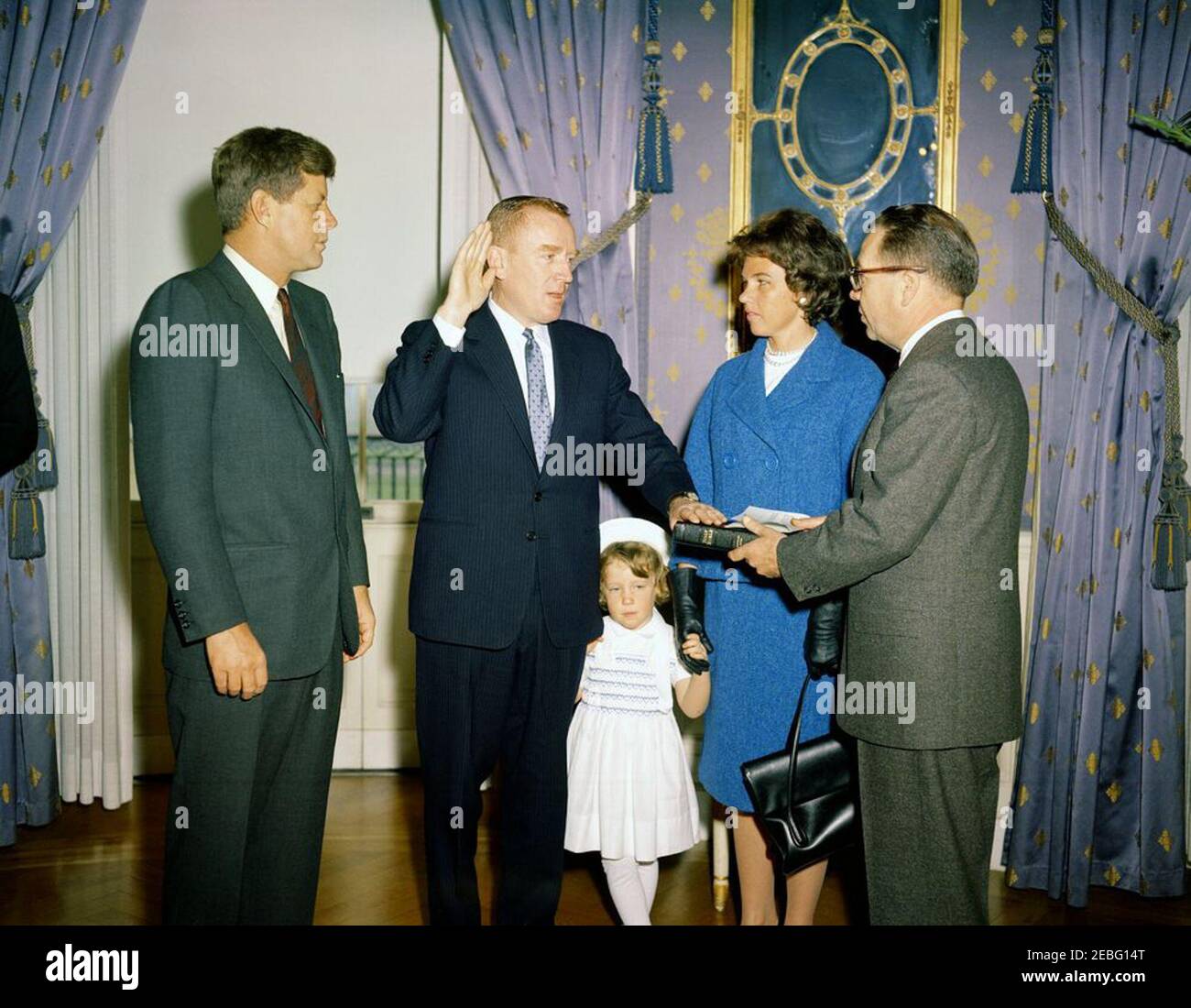 Swearing-in ceremony, Paul B. Fay, Jr., Under Secretary of the Navy, 9 ...