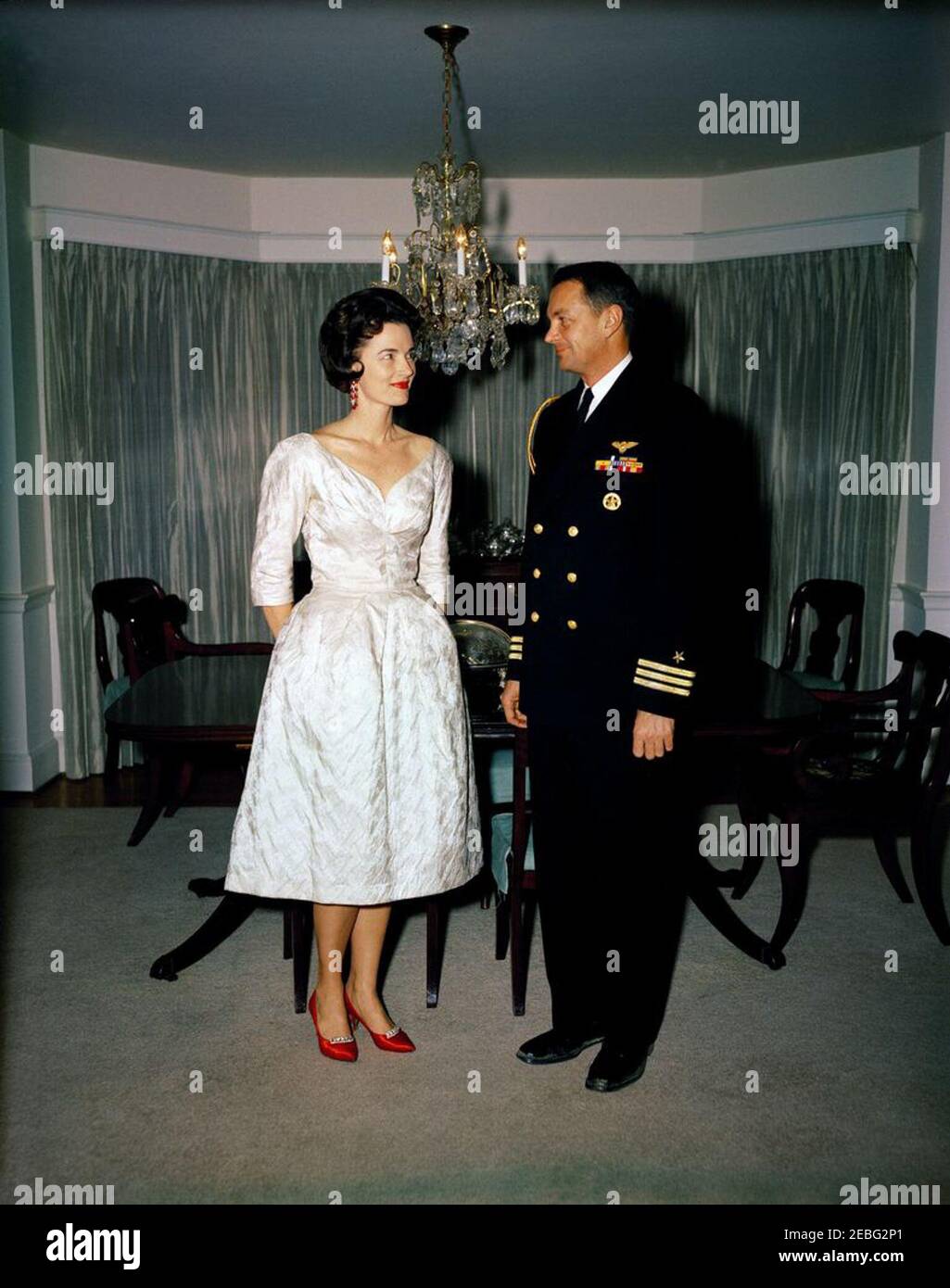 Naval Aide to the President Cmdr. Tazewell T. Shepard, Jr. and family ...
