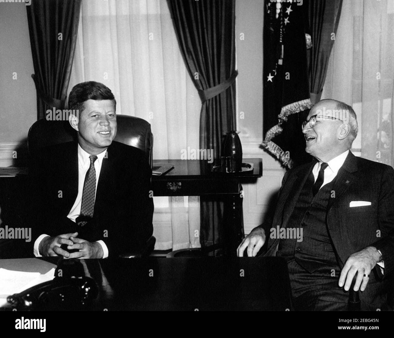 Meeting with former President Harry S. Truman (HST), 10:02AM. President ...