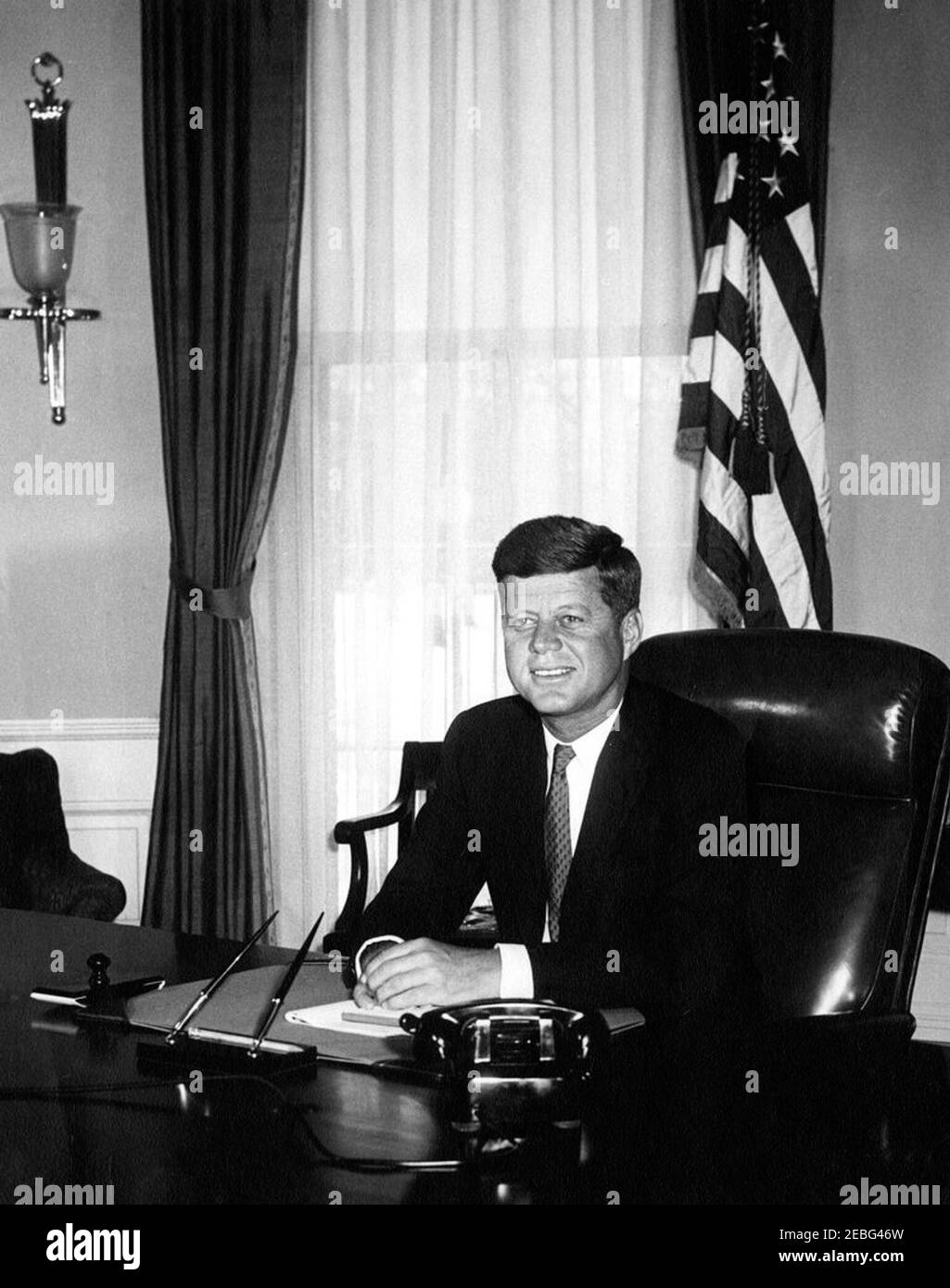 President Kennedy, portrait photo. Portrait photo of President John F ...