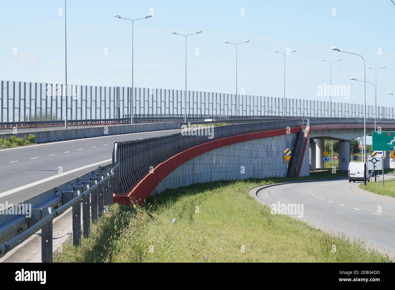 Concrete barriers on motorway hi-res stock photography and images - Alamy
