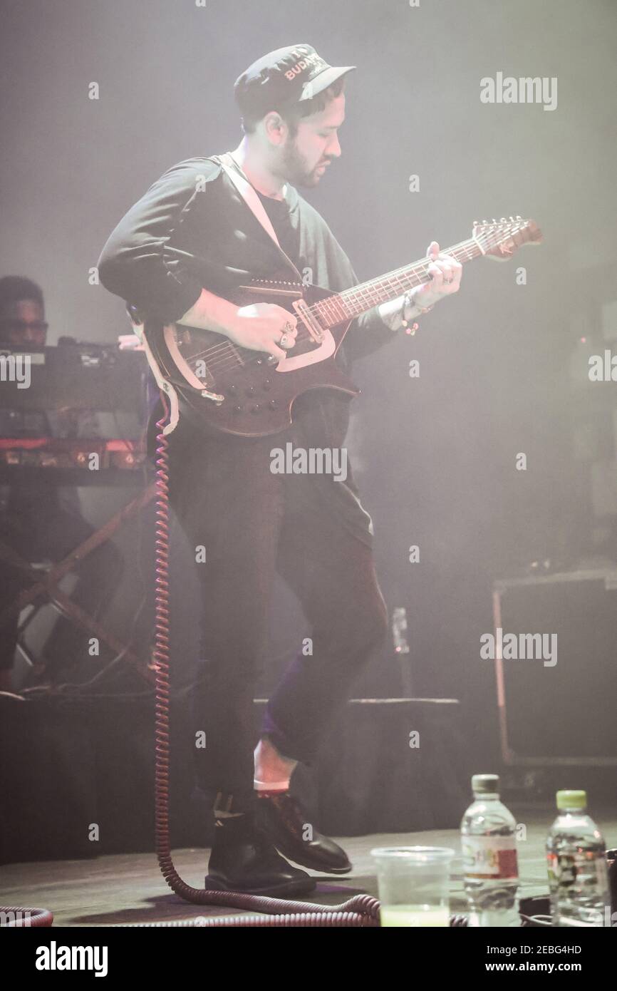 Ruban Nielson of Unknown Mortal Orchestra at Islington Assembly Hall in ...