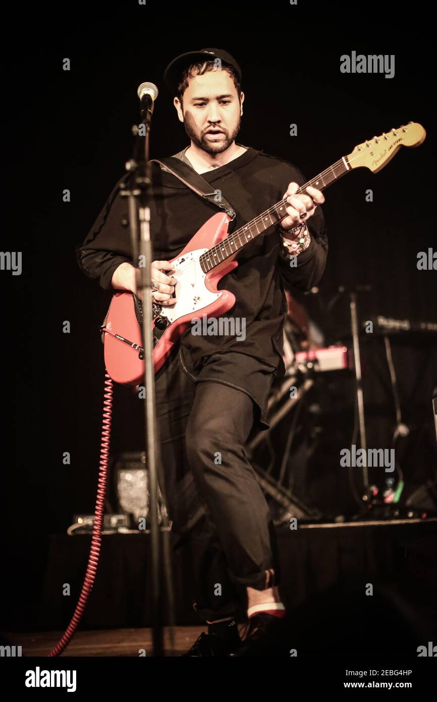 Ruban Nielson of Unknown Mortal Orchestra at Islington Assembly Hall in ...