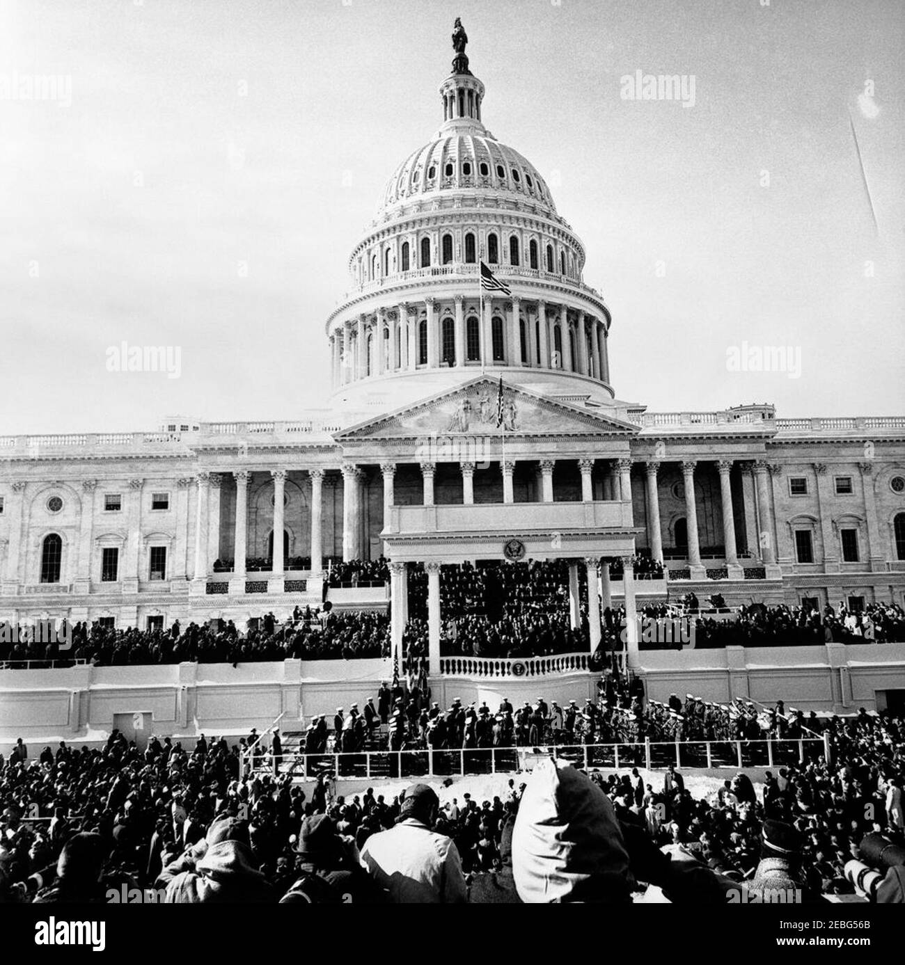 Inaugural ceremonies at U.S. Capitol, and Inaugural Parade. John F ...