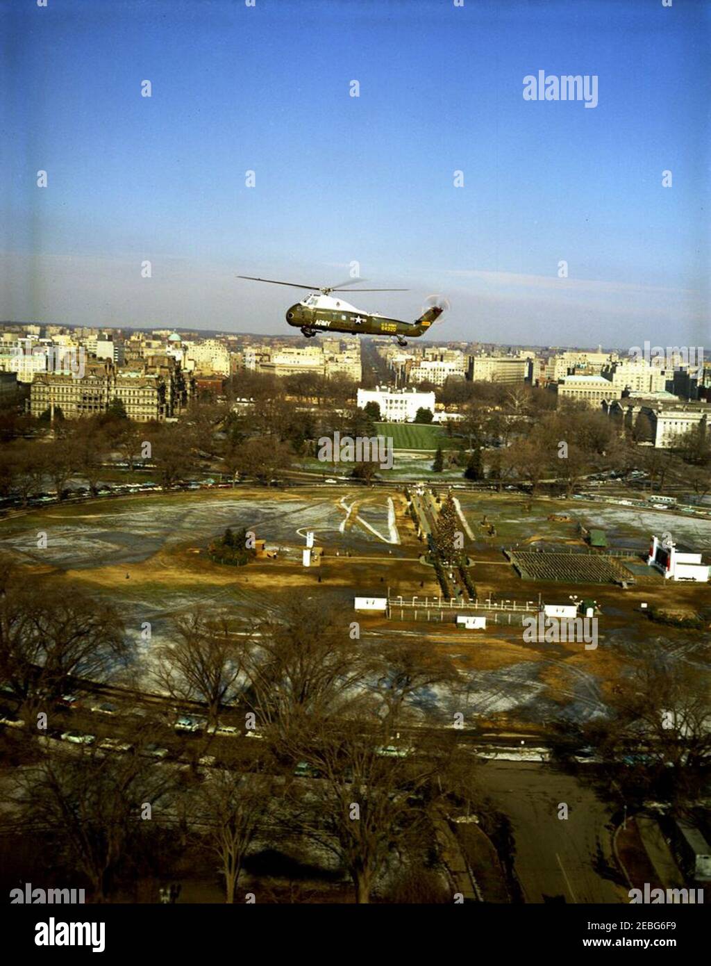 Aerial view white house ellipse hi-res stock photography and images - Alamy