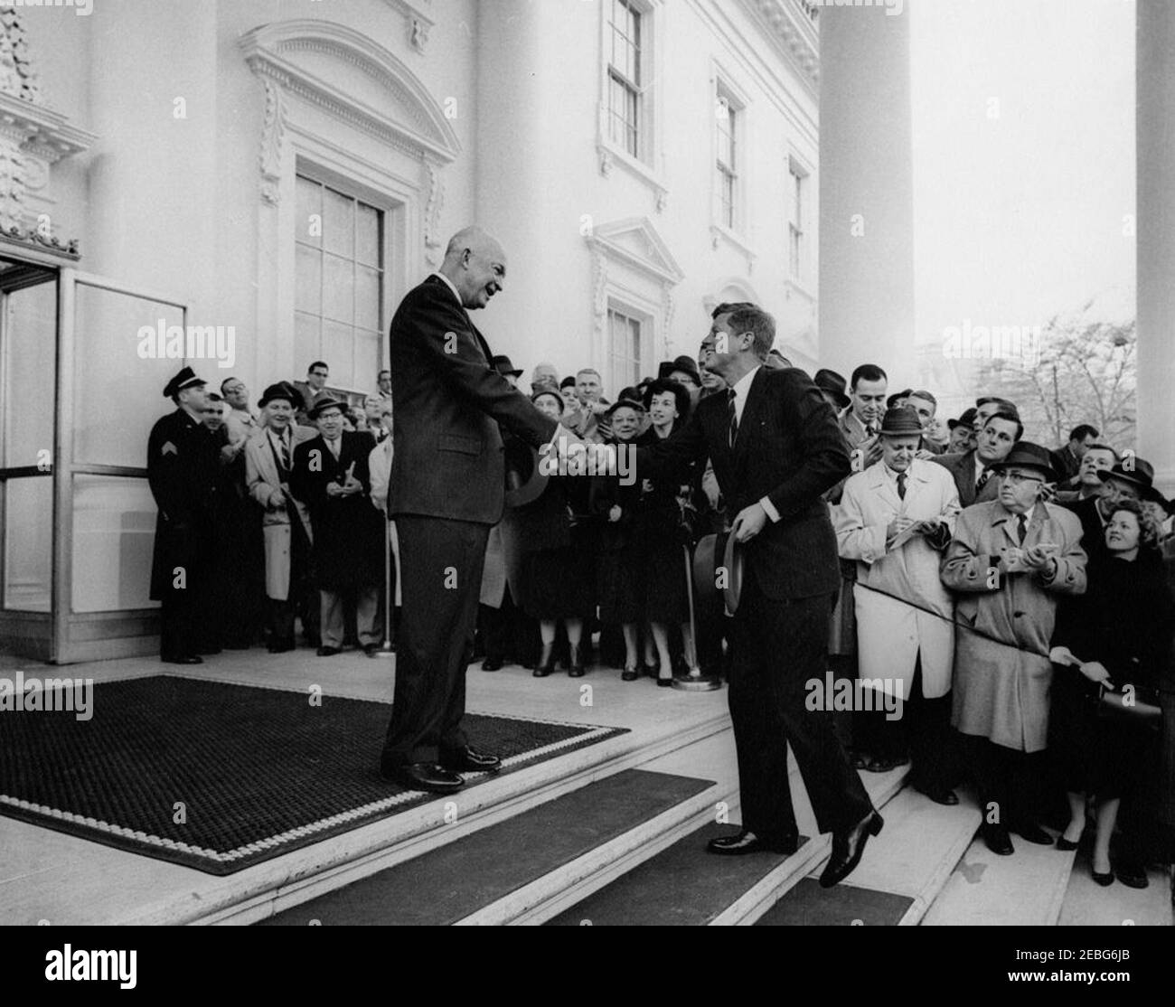 Meeting between President Dwight D. Eisenhower (DDE) and President ...