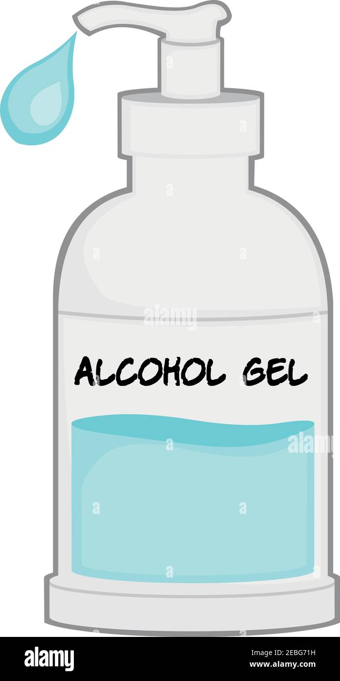 Alcohol bottle in blue Stock Vector Images - Alamy