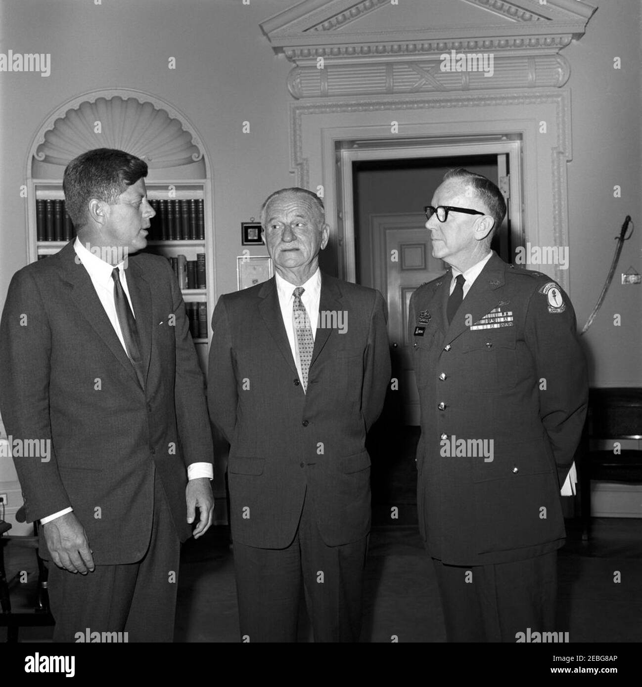 Visit of General Carl A. Spaatz and Colonel Daniel Boone, retired Air ...