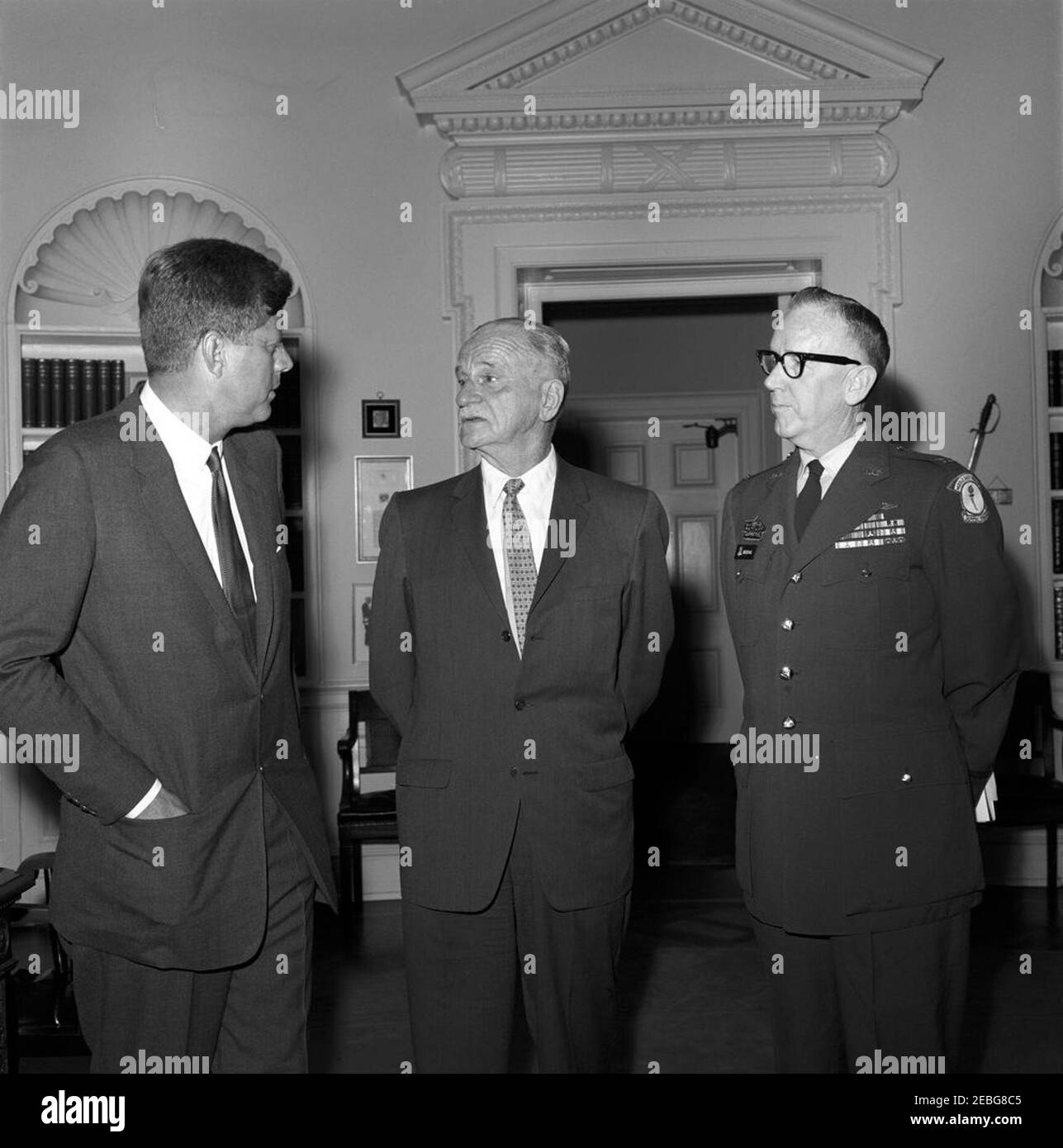 Visit of General Carl A. Spaatz and Colonel Daniel Boone, retired Air ...