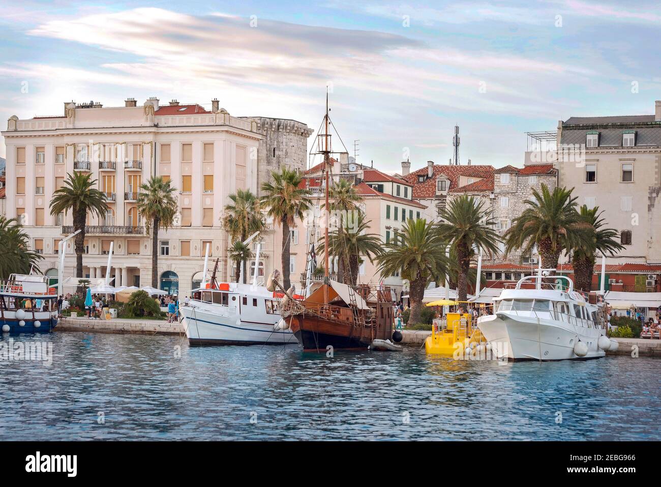 View of the port and city, Split, Croatia Stock Photo - Alamy